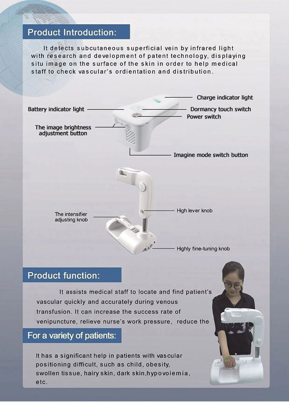 Buy Wholesale China Infrared Vein Finder Viewer Hand-held Vein Locator ...
