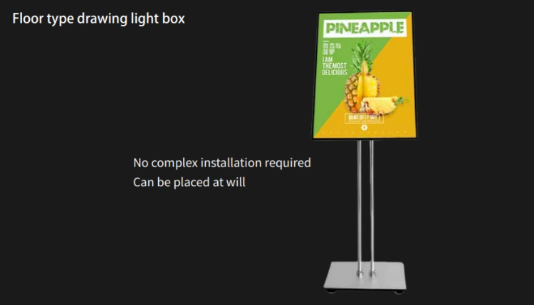Luminous Advertising Billboard Pullout Poster Floor Standing ...