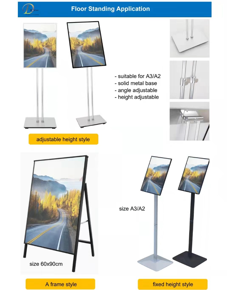 Luminous Advertising Billboard Pullout Poster Floor Standing ...