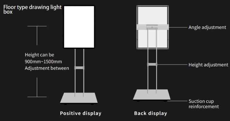 Luminous Advertising Billboard Pullout Poster Floor Standing ...