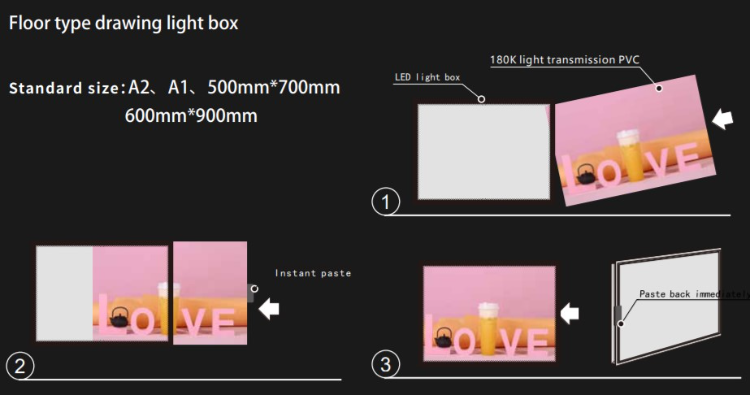 Luminous Advertising Billboard Pullout Poster Floor Standing ...