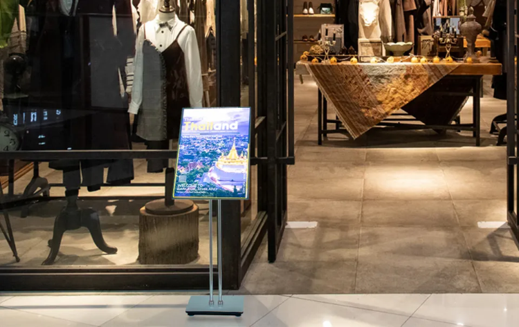 Luminous Advertising Billboard Pullout Poster Floor Standing ...