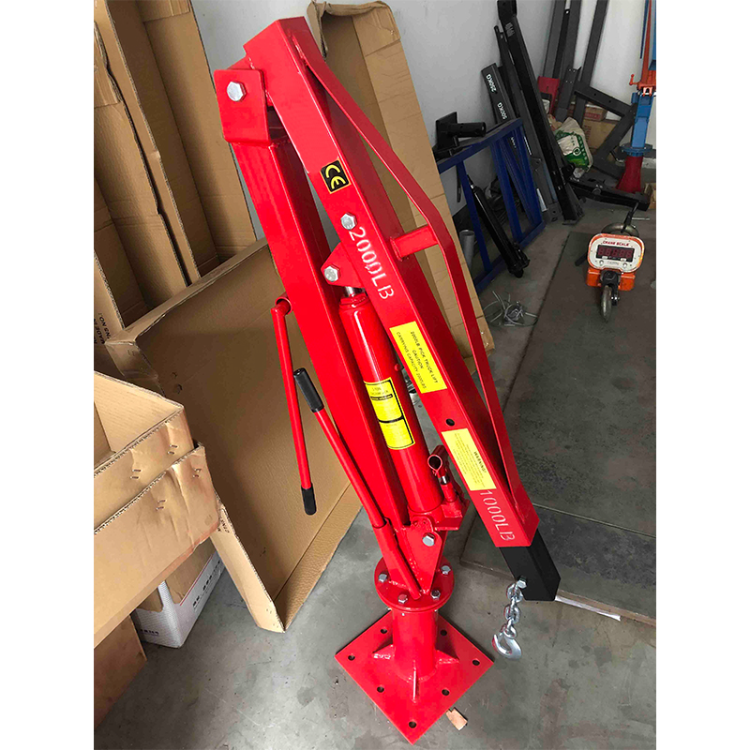 2000lbs 900kg Mini Mobile Mounted Swivel Hydraulic Foldable Engine Shop Pickup Truck Crane With ...