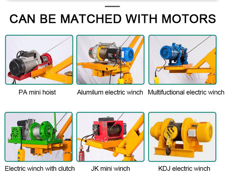 Construction Lifting Equipment Mini 500 Kg Hoist Small Crane Mini Crane ...