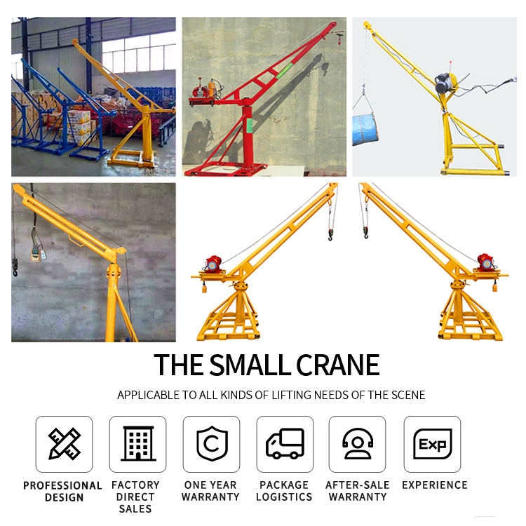 Construction Lifting Equipment Mini 500 Kg Hoist Small Crane Mini Crane ...