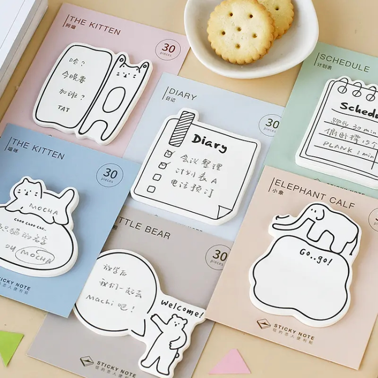 Buy Wholesale China Wholesale Custom Cute Kawaii Paper Korean Creative ...