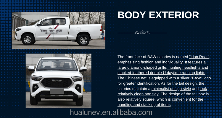 Chinese Nice Price Baw Pickup Calories F7 Long Wheelbase Luxury Version ...