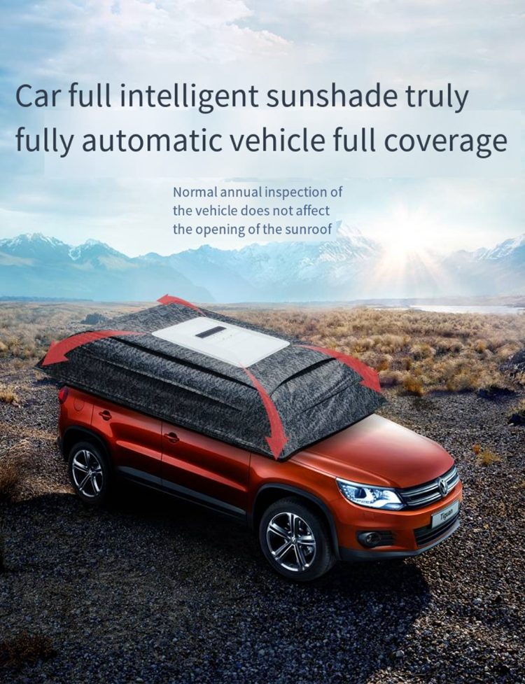 Portable Folding Outdoor Fully Automatic Car Sunshade Car Umbrellas ...