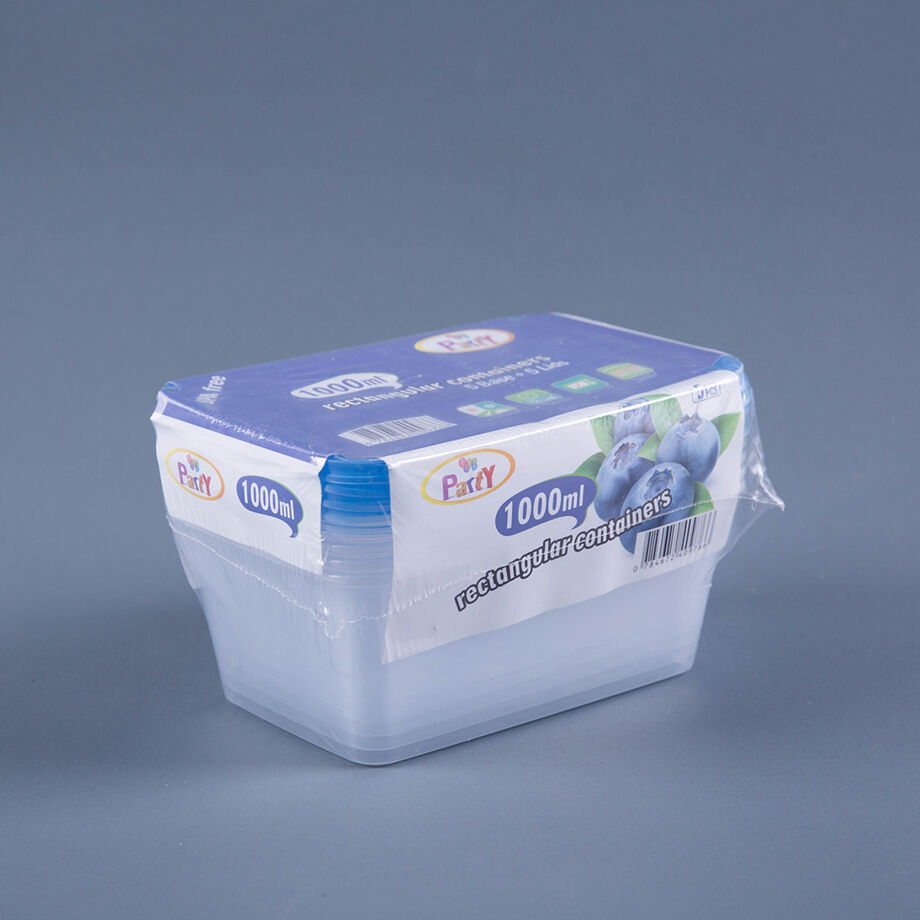1000ml Large Capacity Take Out Meal Disposable Food Container Packaging ...