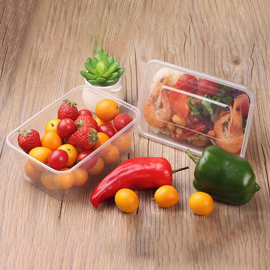 1000ml Large Capacity Take Out Meal Disposable Food Container Packaging ...