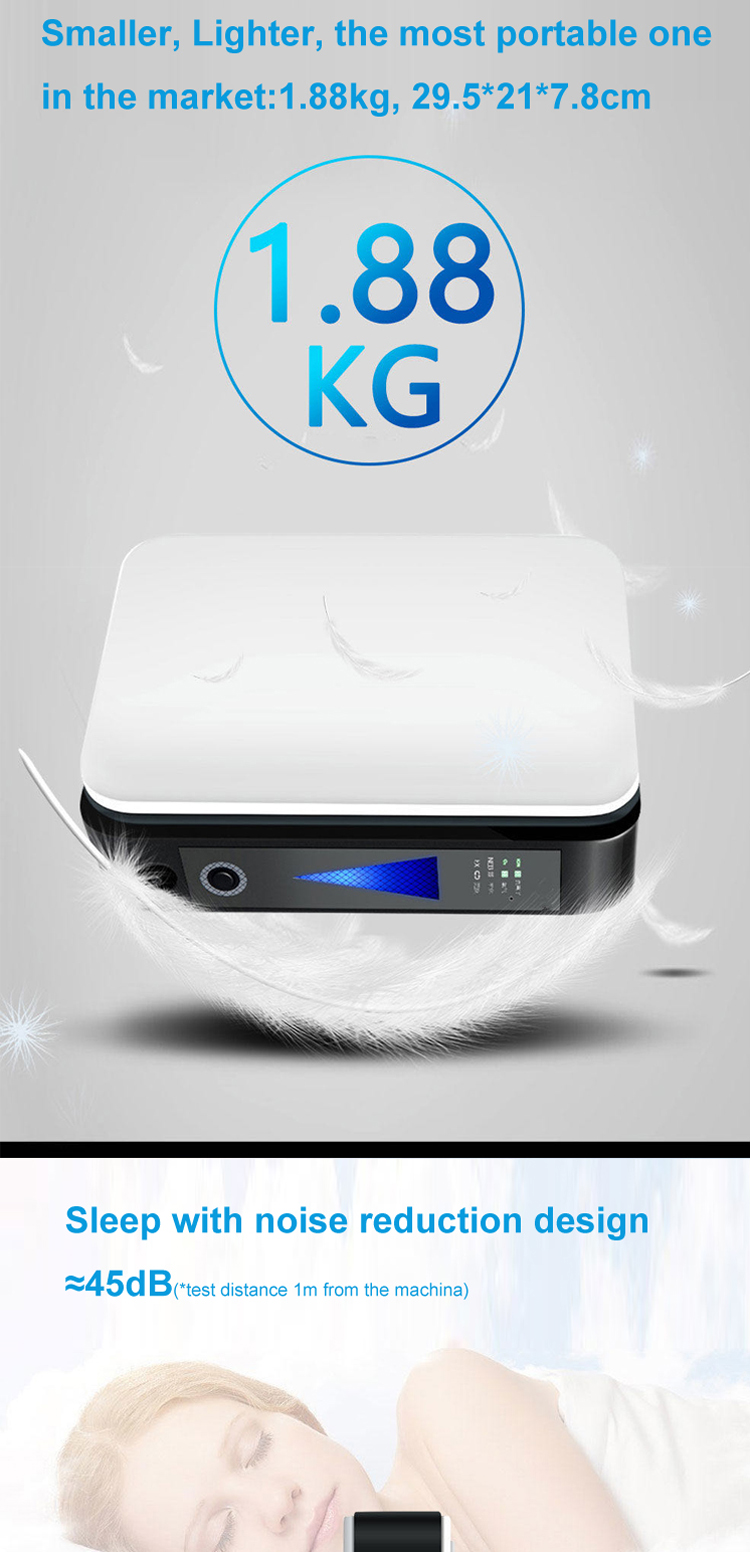 1l 35%-55% Oxygen Concentrator Health Care Home Use Car Use Portable ...