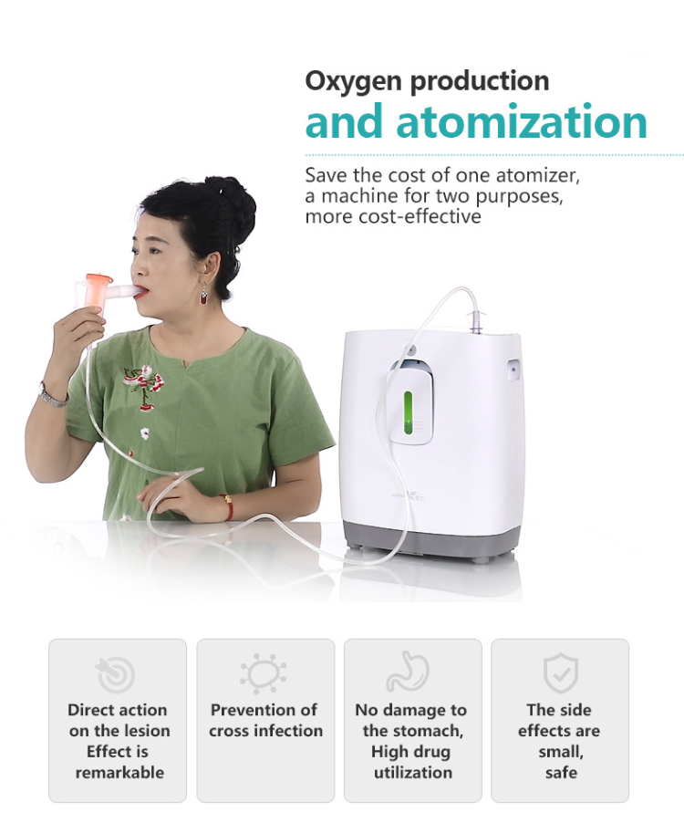 1l 110v Portable Oxygen Concentrator Machine Generator Home ...