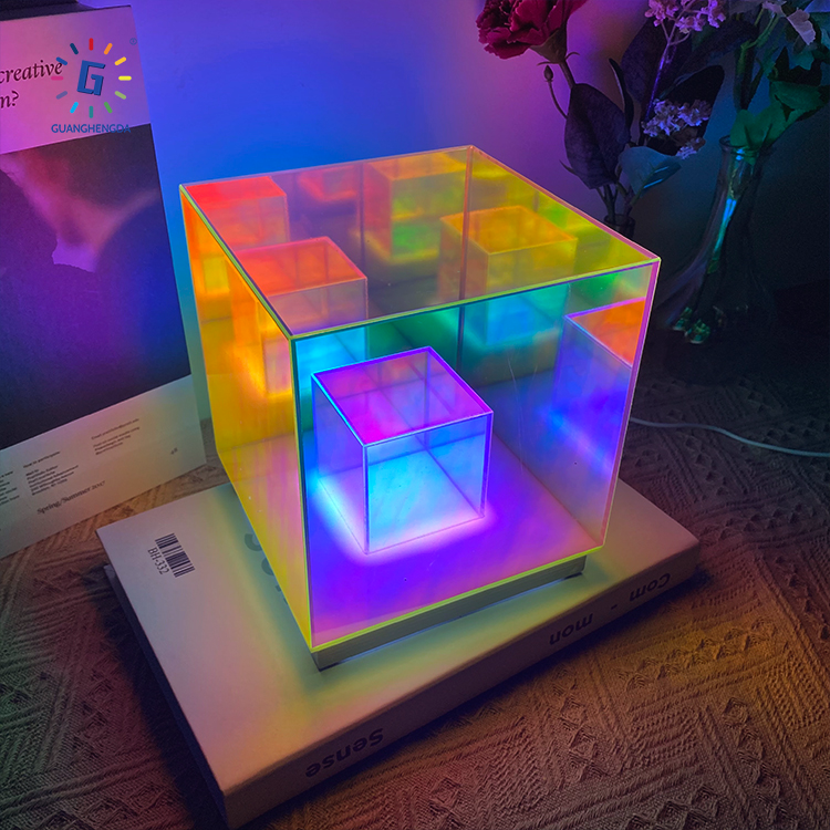 Dropshipping Creative Rgb Infinity Mirror Night Light Led Infinity Cube ...