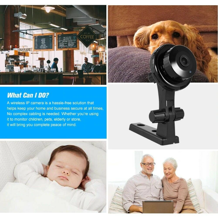 Mini Camera Style Infrared Night Vision Security Ip Camera Easy Figture ...