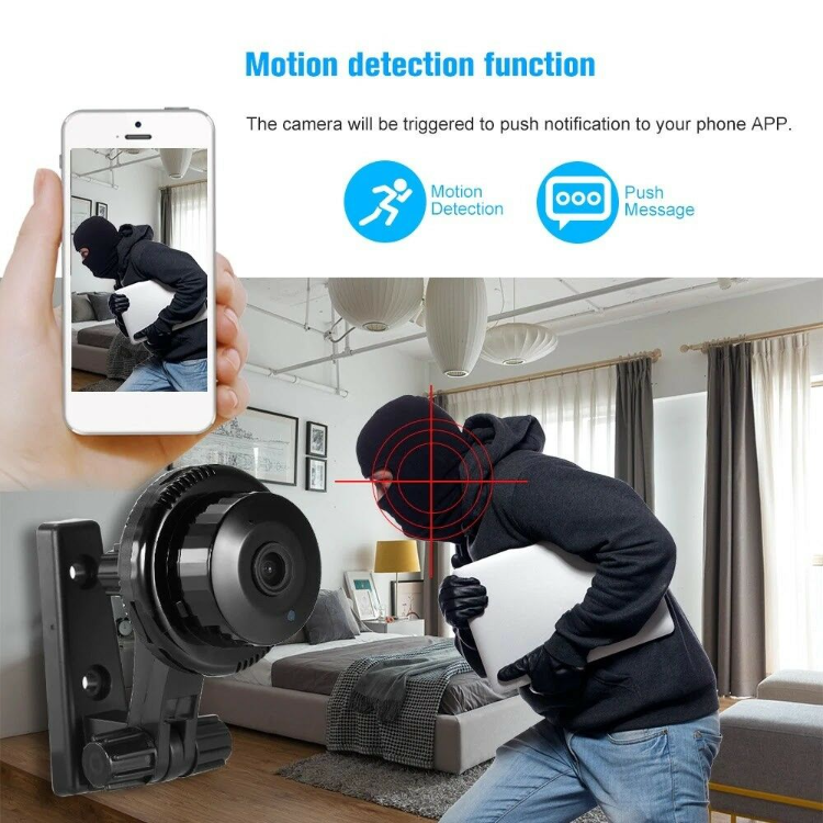 Mini Camera Style Infrared Night Vision Security Ip Camera Easy Figture ...