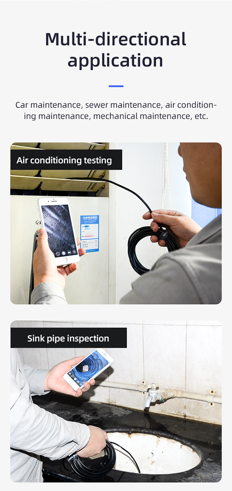 New Ip67 Waterproof Mini Snake Scope 8 Million Pixel Camera 12mm Lens ...