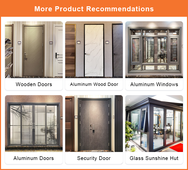 High-end Aluminum Frame Windows Design 4-layer Tempered Glass Window ...