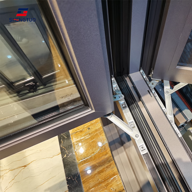 High-end Aluminum Frame Windows Design 4-layer Tempered Glass Window ...