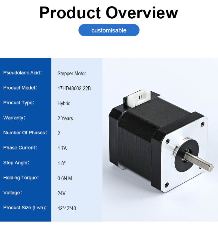 Ce Certificate High Torque 24v Hybrid Stepping Motor With 4 Wire ...