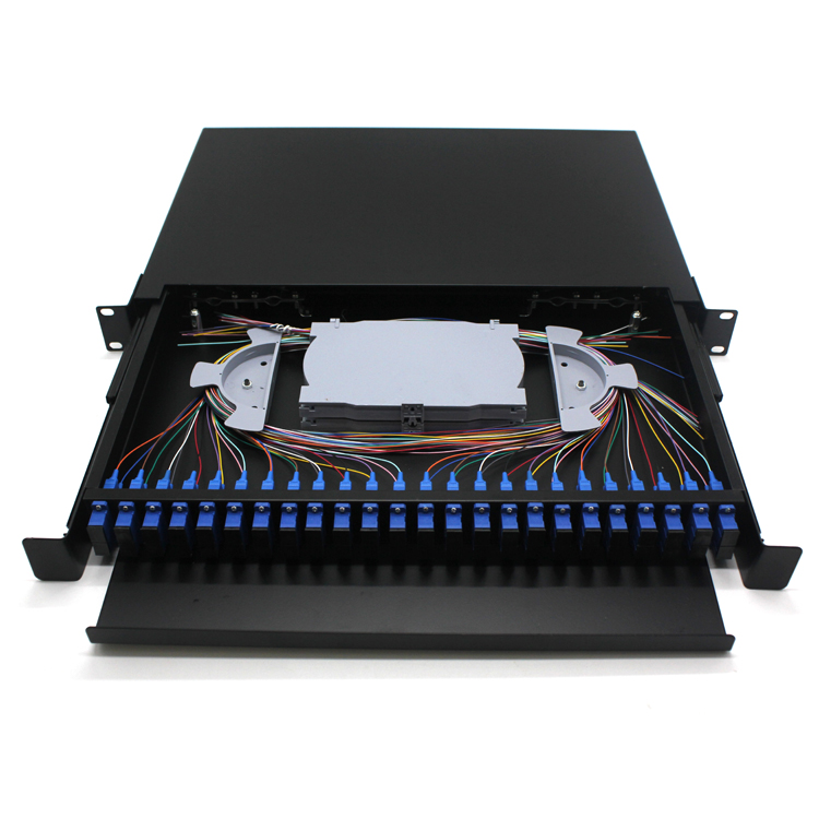 Rack Mount 19 Inch Odf 48 Core Duplex Sc Lc Drawer Sliding 24 Port ...