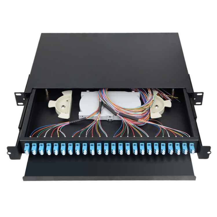 Rack Mount 19 Inch Odf 48 Core Duplex Sc Lc Drawer Sliding 24 Port ...