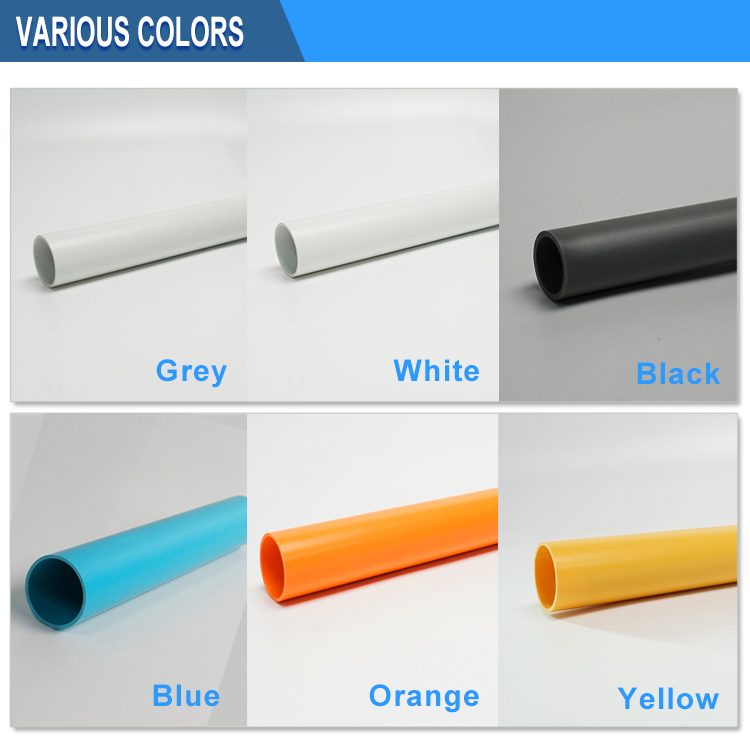 Odm Pvc Pipe 20mm Color White Plastic Tube Cable Wires Pvc Electric ...