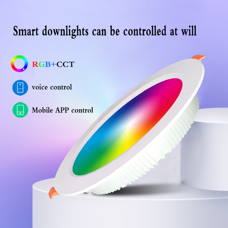 Buy Wholesale China 5 Inch Smart Led Recessed Downlight, 12w Rgb Led ...