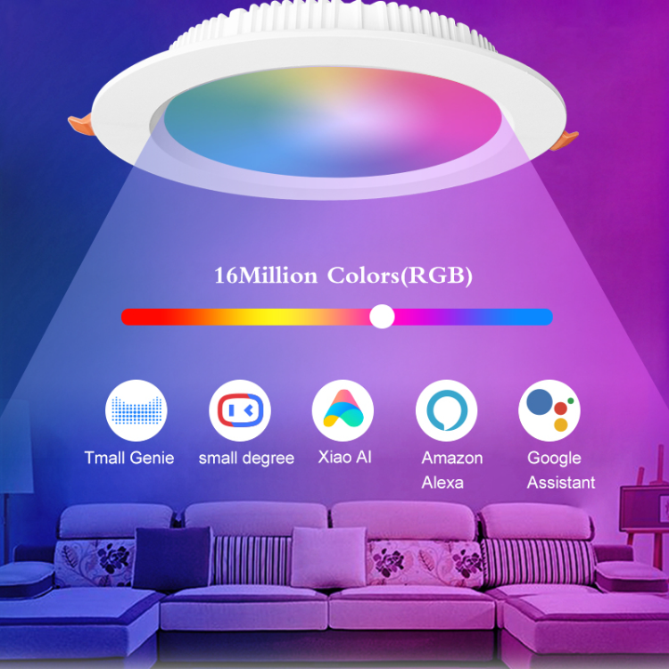 Buy Wholesale China 5 Inch Smart Led Recessed Downlight, 12w Rgb Led ...