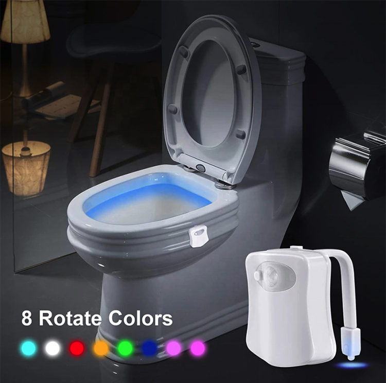 Smart Motion Sensor Toilet Seat Night Light Toilet Lamp Led Bathroom ...