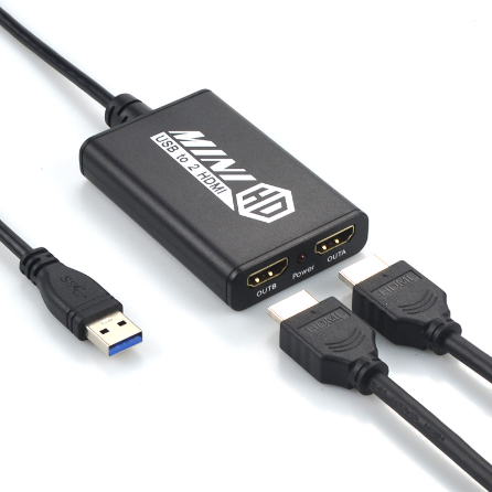 Buy Wholesale China Aoeyoo Usb To Dual Hdmi Adapter Compatible With ...