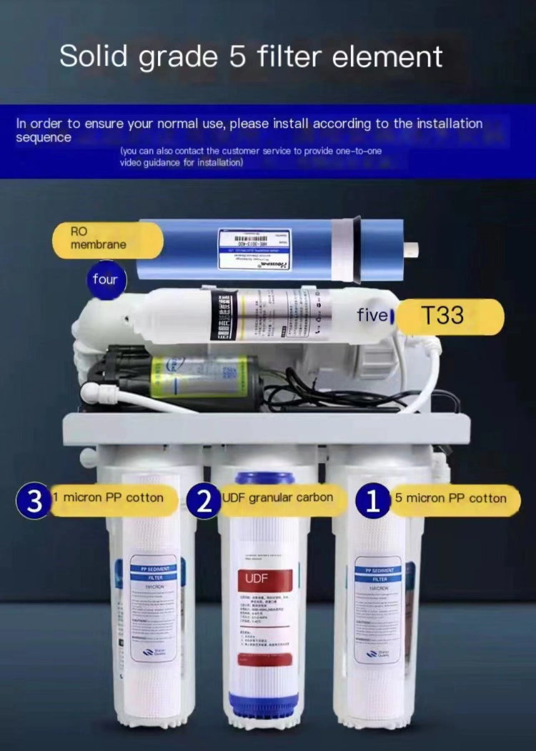 Hot Sale 5 Stages Ro Water Filter System Water Purifier Ro System ...