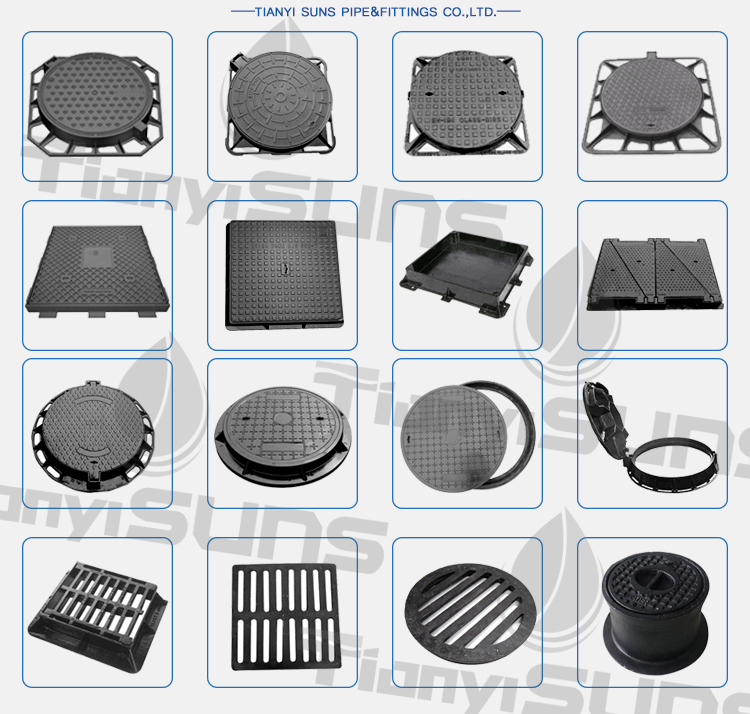 Resin Square Water Supply Drainage Inspection Composite Manhole Cover ...