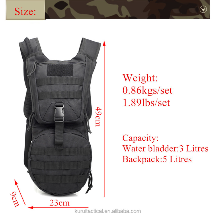 Buy Wholesale China Tactical Molle Hydration Backpack Water Resistant ...