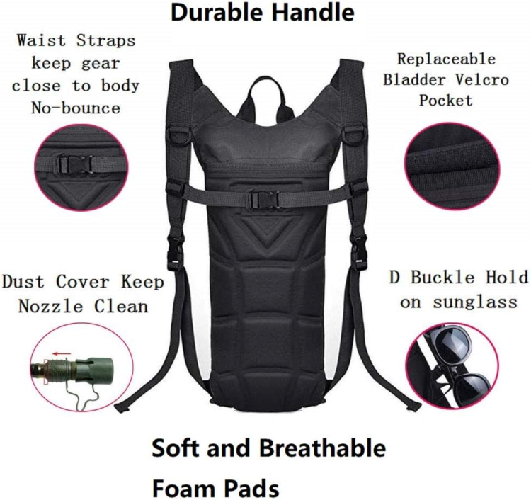 Lightweight Hydration Pack 3l Water Bladder Backpack Water Storage ...