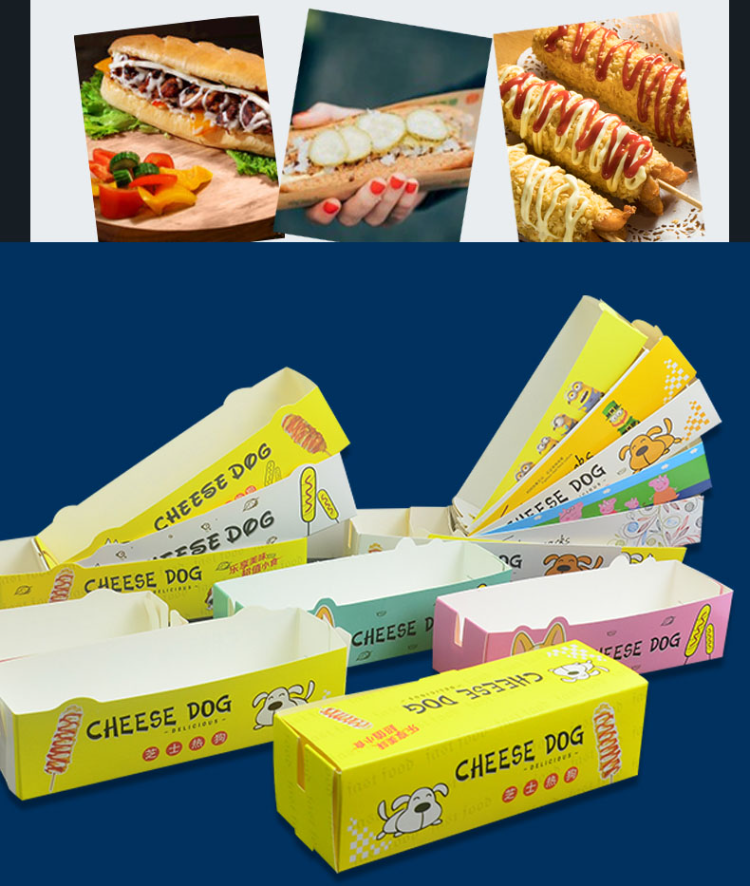 Buy China Wholesale Wholesale Custom Logo Hot Dog Box Packaging Corn ...