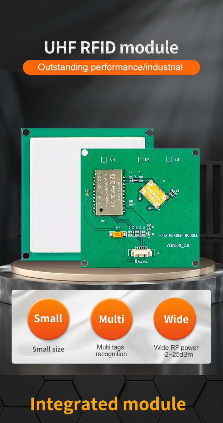 Fonkan Uhf Rfid Raspberry Pi Access Control Card Reader Antenna Integrated Module Uhf Rfid