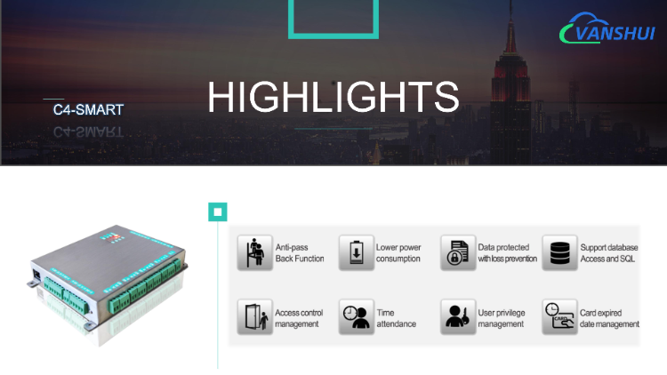 Four Doors Access Control Board And Dual Relay Access Control Pabnel ...