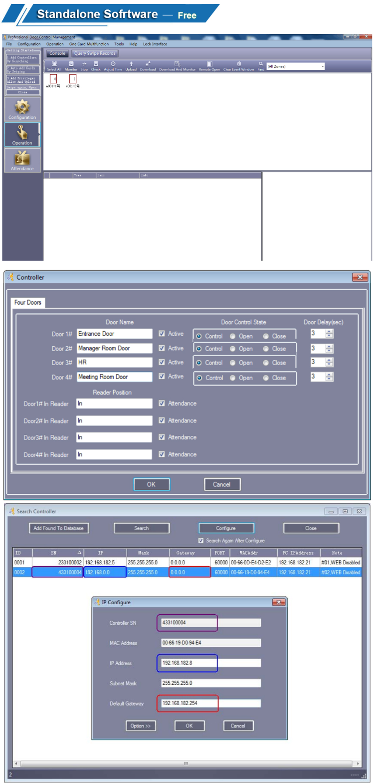 Four Doors Access Control Board And Dual Relay Access Control Pabnel ...