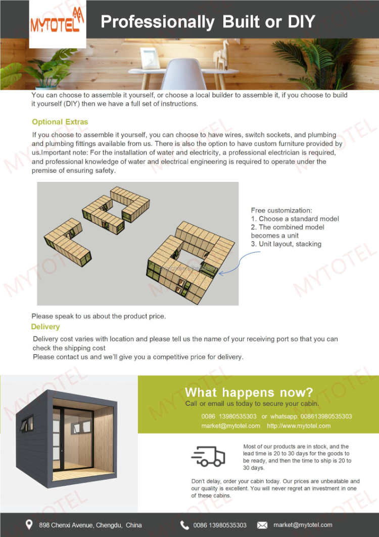 Buy China Wholesale Mytotel High Performing Insulated Green Material ...