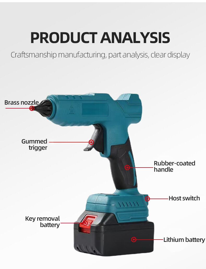Factory Direct High Quality China Wholesale Fast Preheating Cordless Glue Gun Li-ion Battery ...