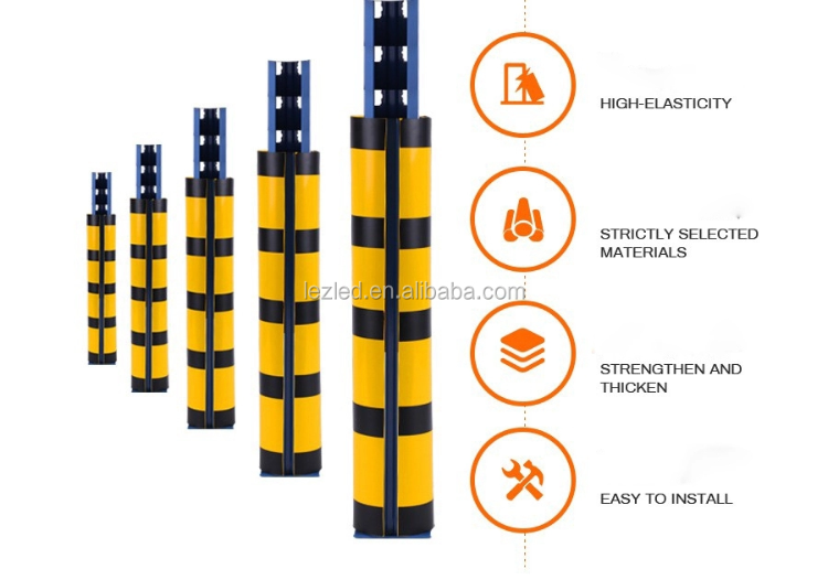 High Pressure Warehouse Column Guard Rack Protector For Pallet Rack ...