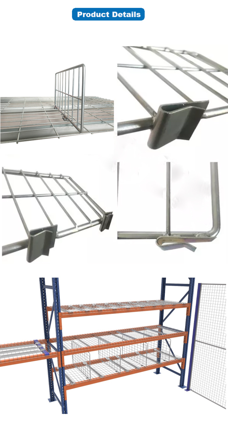 High Quality Galvanized Warehouse Shelf Snap-in Dividers For Pallet ...