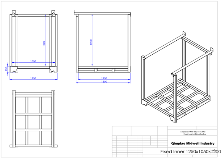 Heavy Duty Customized Warehouse Industrial Storage Metal Palletainer ...