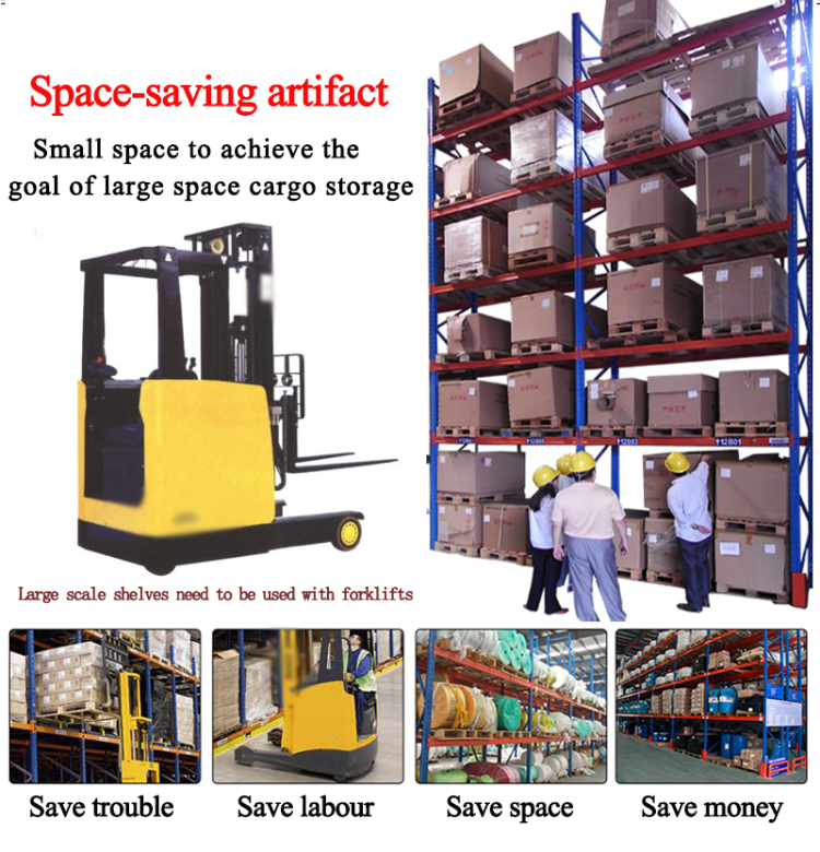 Racking System Industrial Pallet Rack Shelf Heavy Duty Steel Warehouse ...
