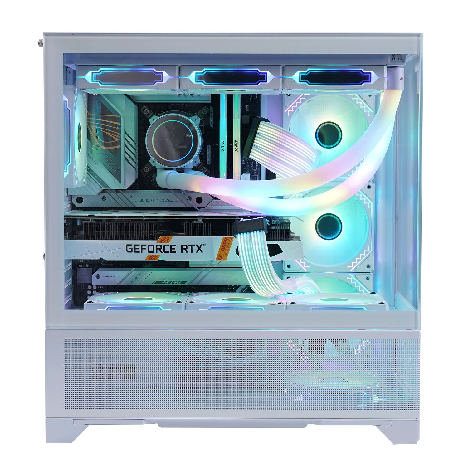 Factory Price Luxury Gaming Pc Case Full Glass Panel 0.6mm Spcc ...
