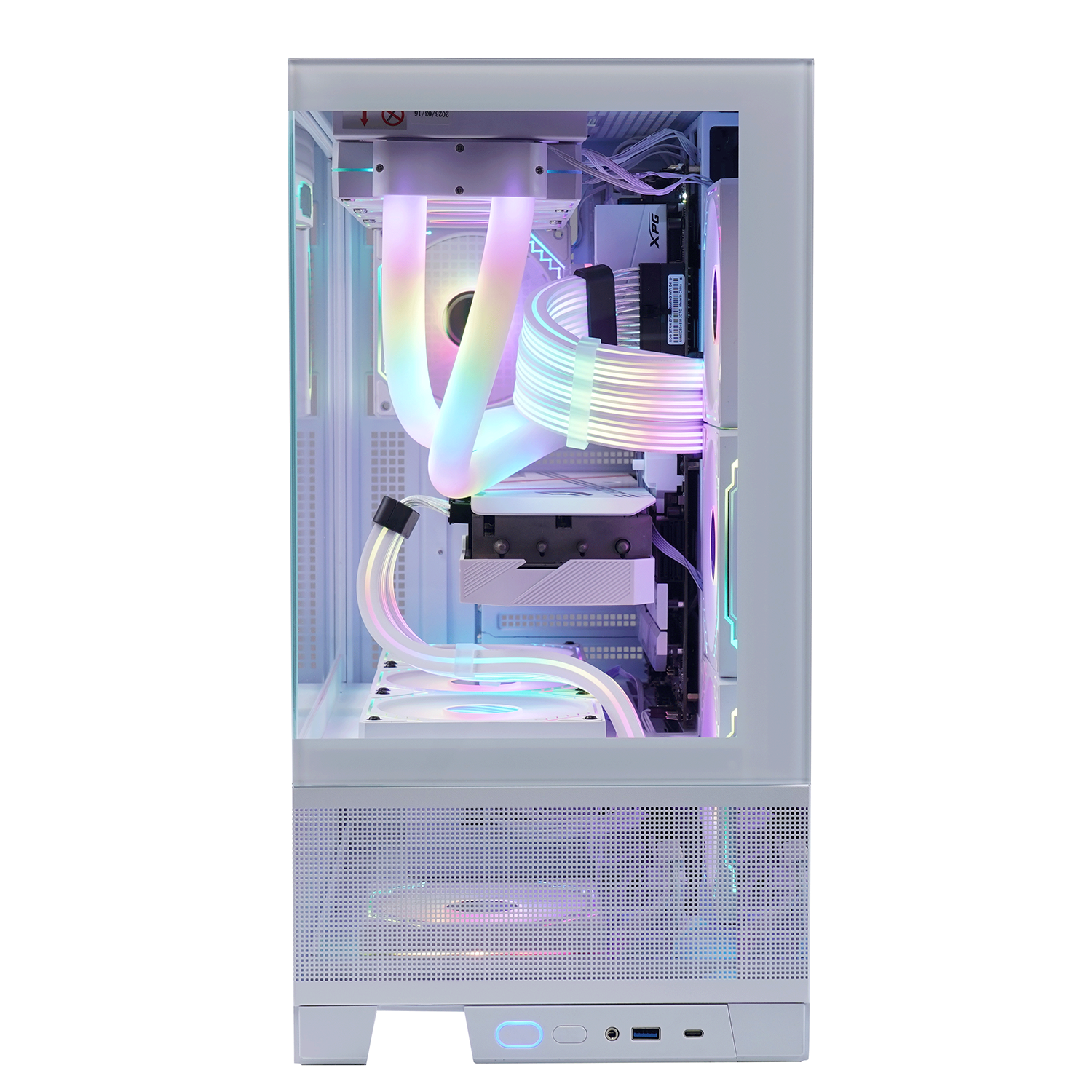 Factory Price Luxury Gaming Pc Case Full Glass Panel 0.6mm Spcc ...