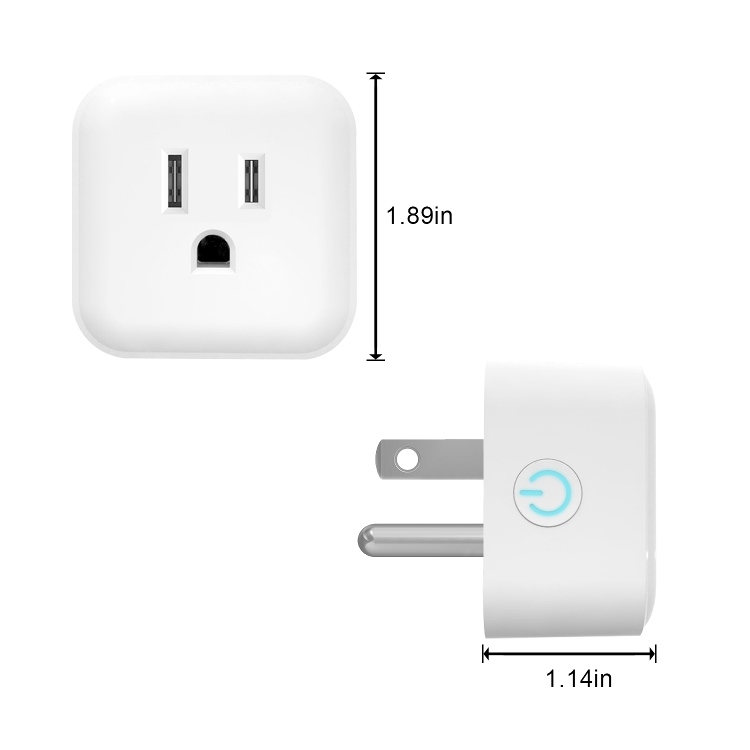 Zwave Smart Power Socket Plug Indoor Wall Schedule Setting Outlets Home ...
