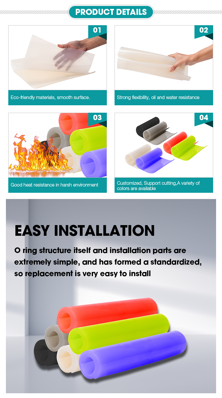 Factory Direct Sale Premium Durable Adhesive Silicone Rubber Sheet ...