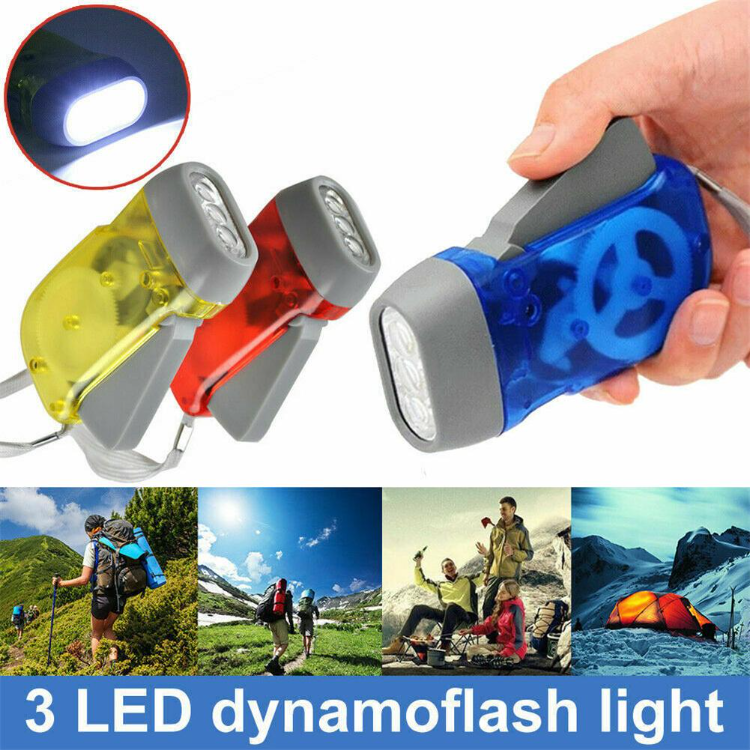 Bulk Buy China Wholesale 3 Led Hand Pressing Dynamo Flashlight Crank ...