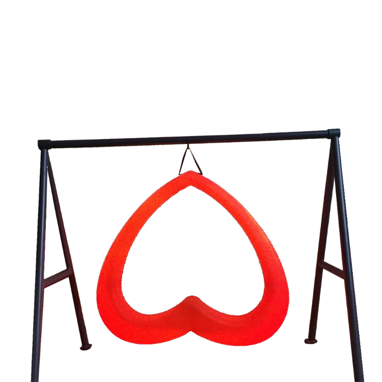 Heart Shape Rgb Color Changing Led Adult Outdoor Swing Set Illuminated ...